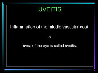 Uveitis | PPT
