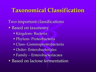 16. enterobacteriaceae | PPTX