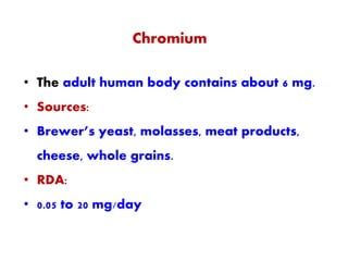METABOLISM OF COBALT & CHROMIUM | PPTX