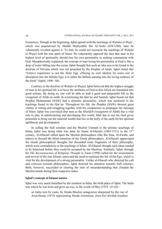 An Exposition of Iqbal's Ideas on Human Nature(journal paper) | PDF
