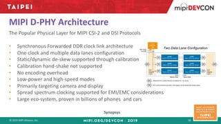 MIPI DevCon Taipei 2019: Enabling MIPI Camera Applications Including ...