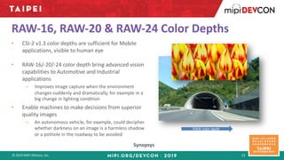 MIPI DevCon Taipei 2019: Enabling MIPI Camera Applications Including Automotive ADAS | PPT