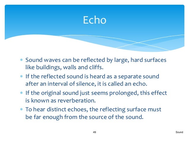Sound Wave Echo