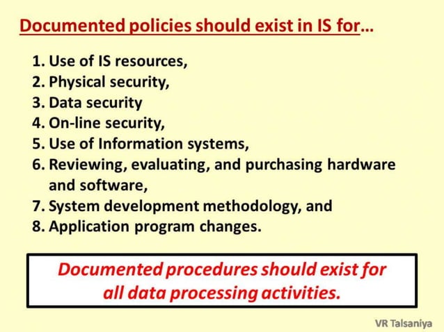 Protection of Information System & Types of Controls | PPTX | Business ...