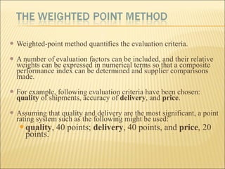 shahank soni vendor evaluation presentation | PPT