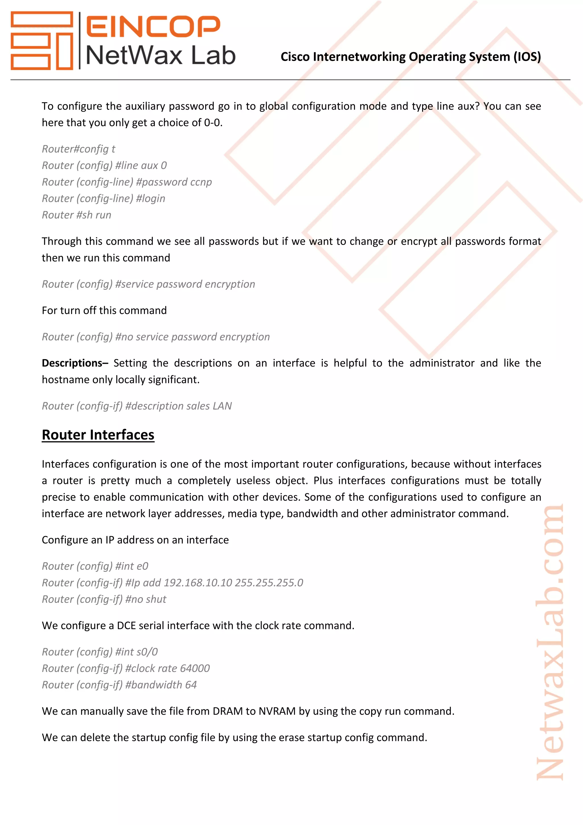 Cisco Internetworking Operating System (ios) | PDF
