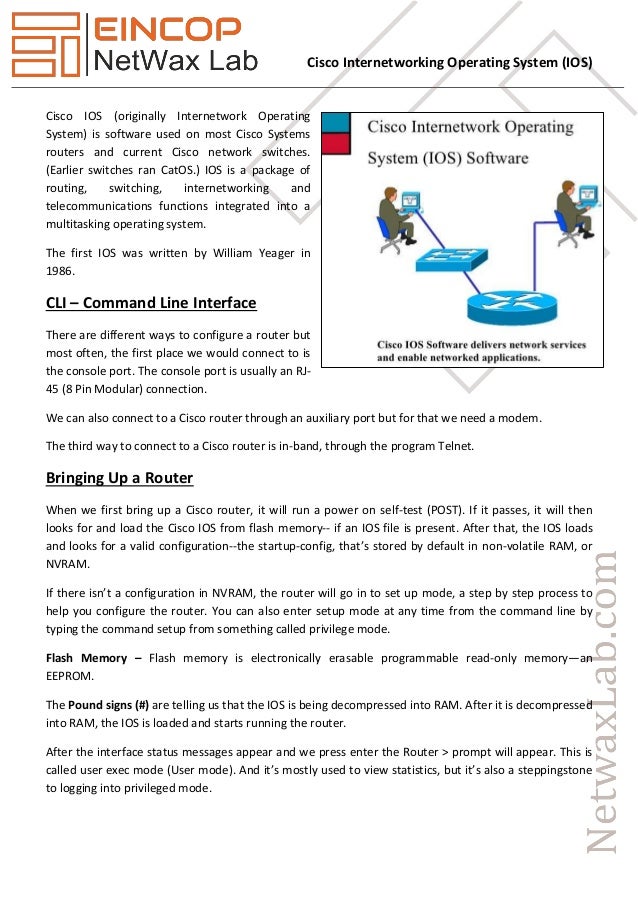 Cisco Internetworking Operating System Ios 
