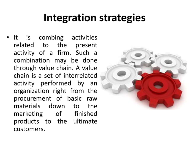 Horizontal integration - integration strategies - corporate level ...