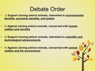 16. de extinction debate pathways 2 | PPT