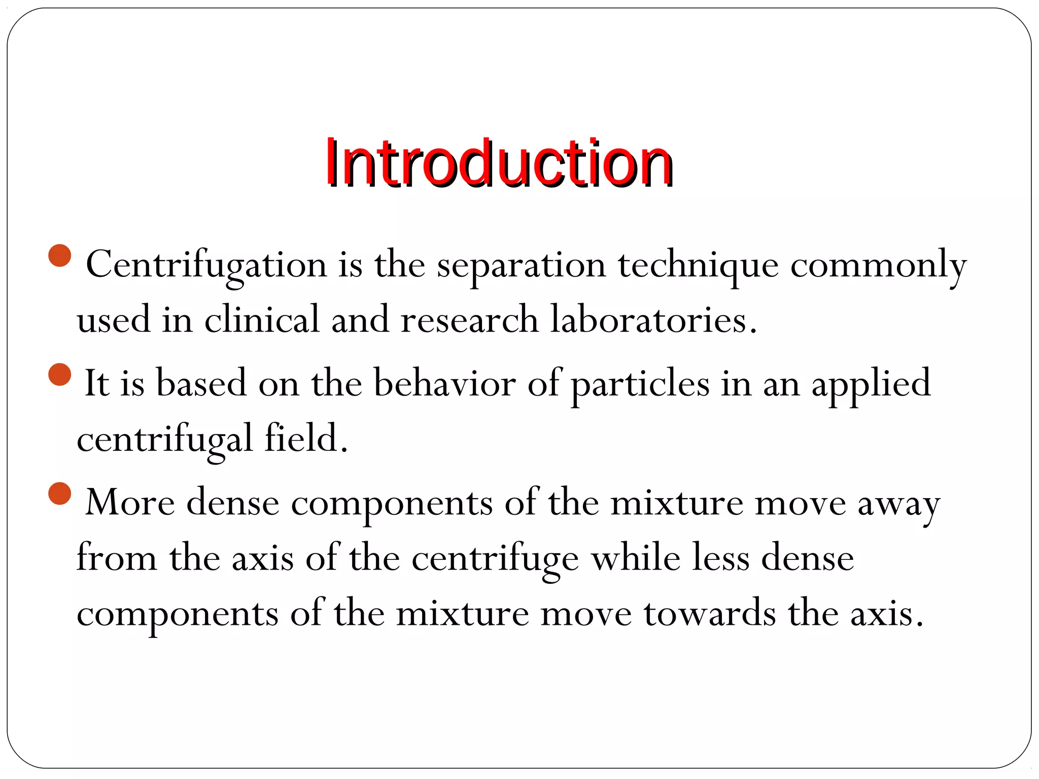 Centrifugation | PPT