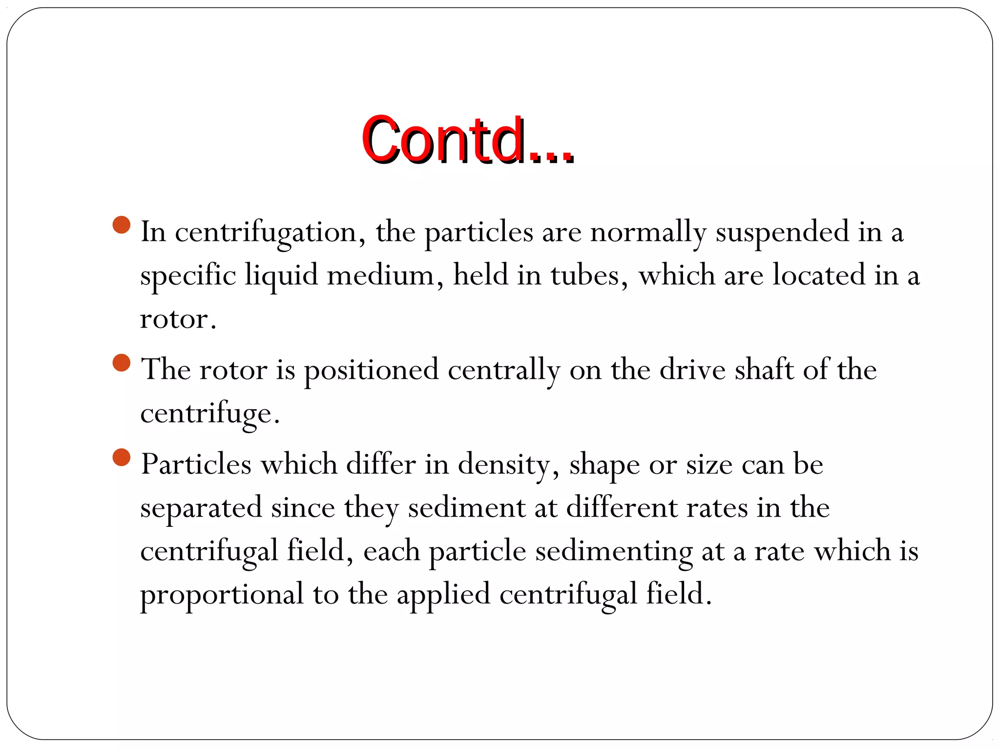 Centrifugation | PPT
