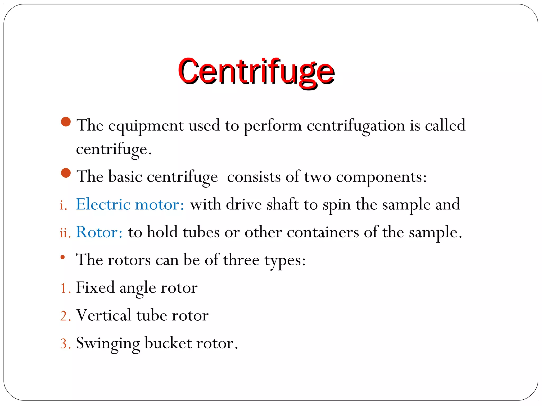 Centrifugation | PPT