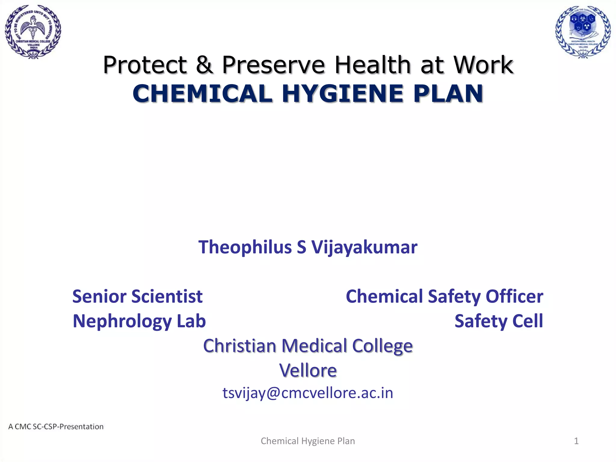 16Planning to protect and preserve health at work while handling ...