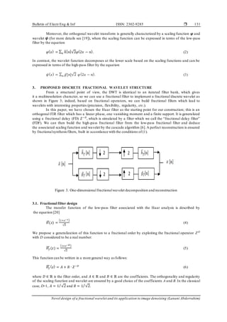 Novel design of a fractional wavelet and its application to image denoising | PDF
