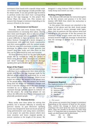 Gesture Vocalizer | PDF