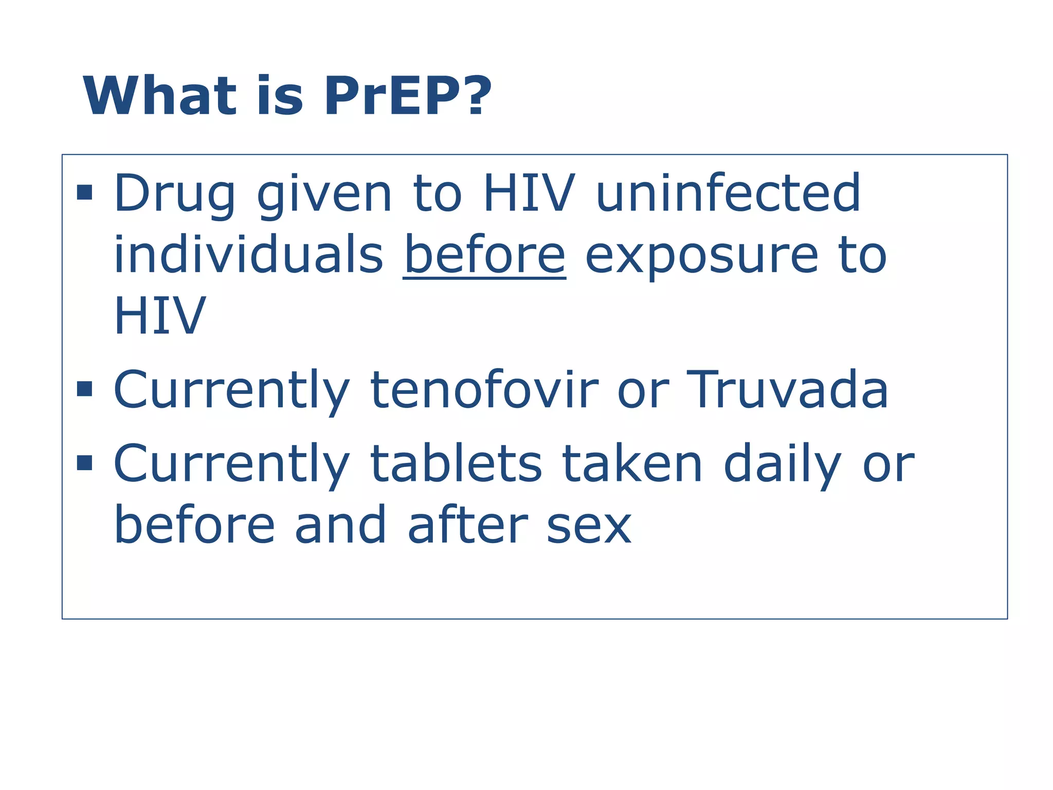 Prep And Chemsex Looking Forward Pptx