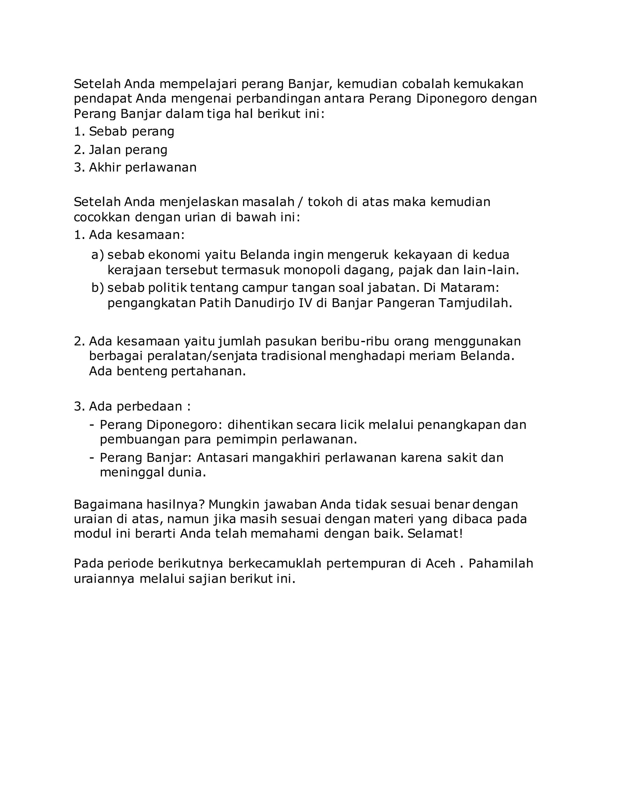 16. perang banjar tahun 1859 1863 | DOCX