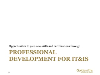 David Swayne - Chief Information Officer, Goldsmiths - University of ...