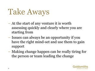 David Swayne - Chief Information Officer, Goldsmiths - University of ...