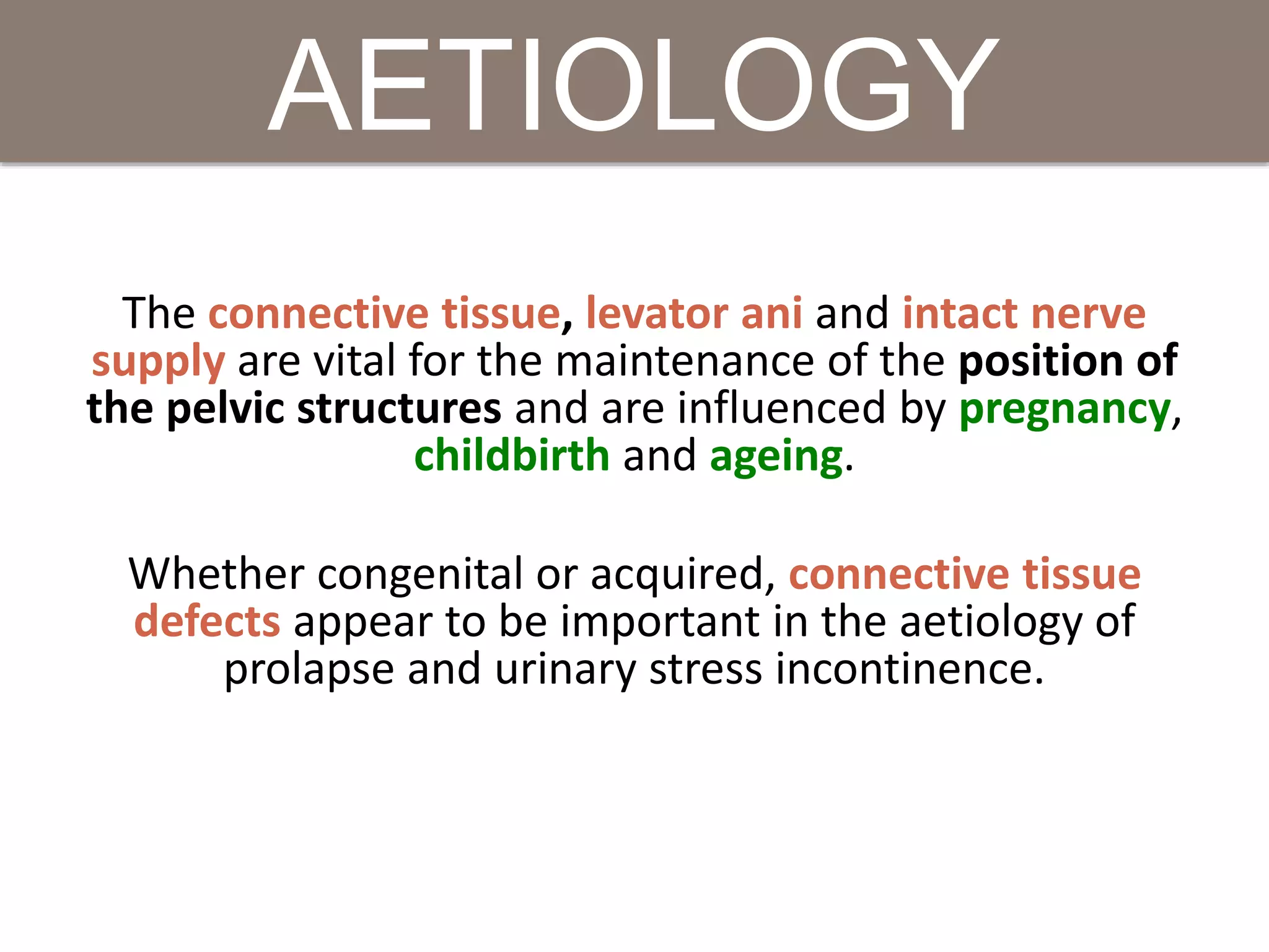 Pelvic organ prolapse | PPTX