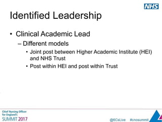 Clinical Academic role in leadership excellence | PDF
