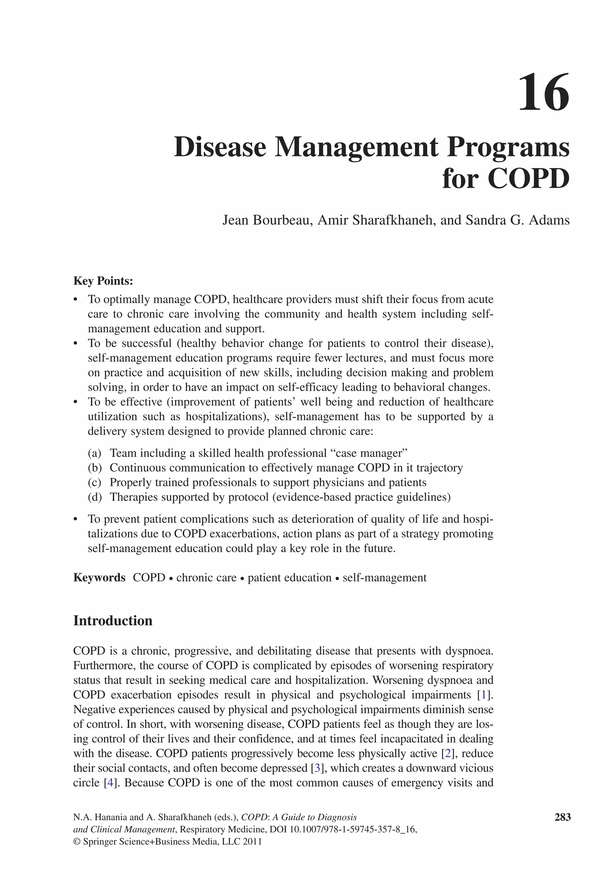DISEASE MANAGEMENT PROGRAM FOR COPD _ 16 | PDF | Physical Therapy ...