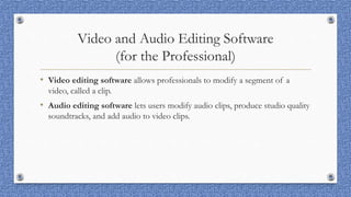 16. graphics and multimedia software | PPTX