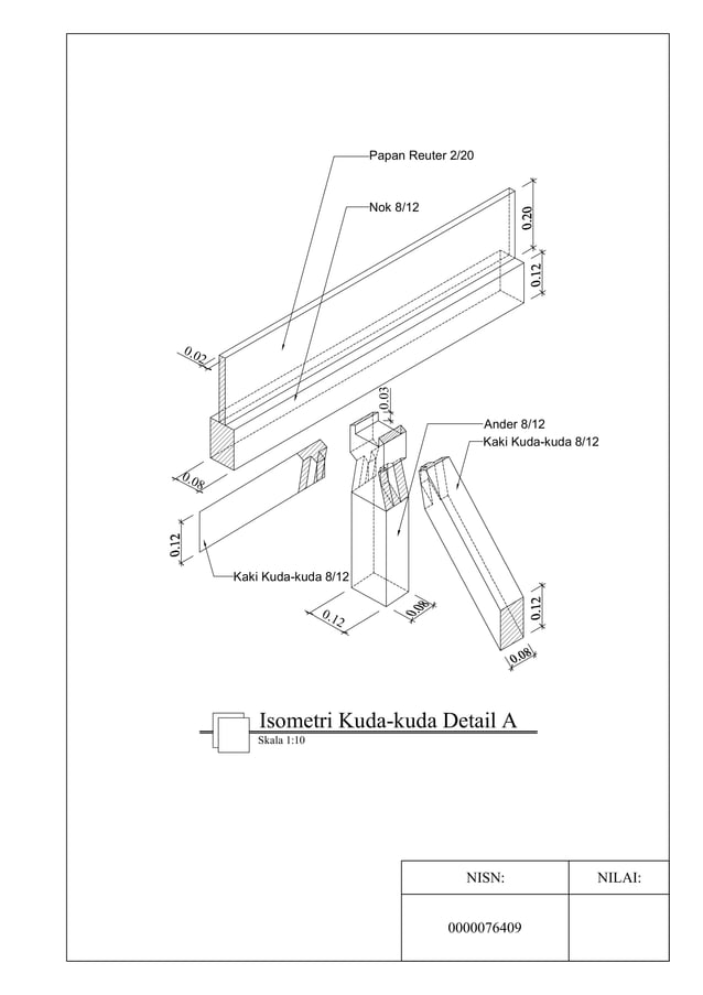 16.) isometri kuda kuda detail a | PDF