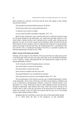 An exposition of Iqbal’s ideas on human nature and personality | PDF