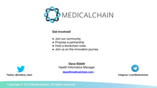 Medicalchain - ECO 15: Digital connectivity in healthcare | PPT