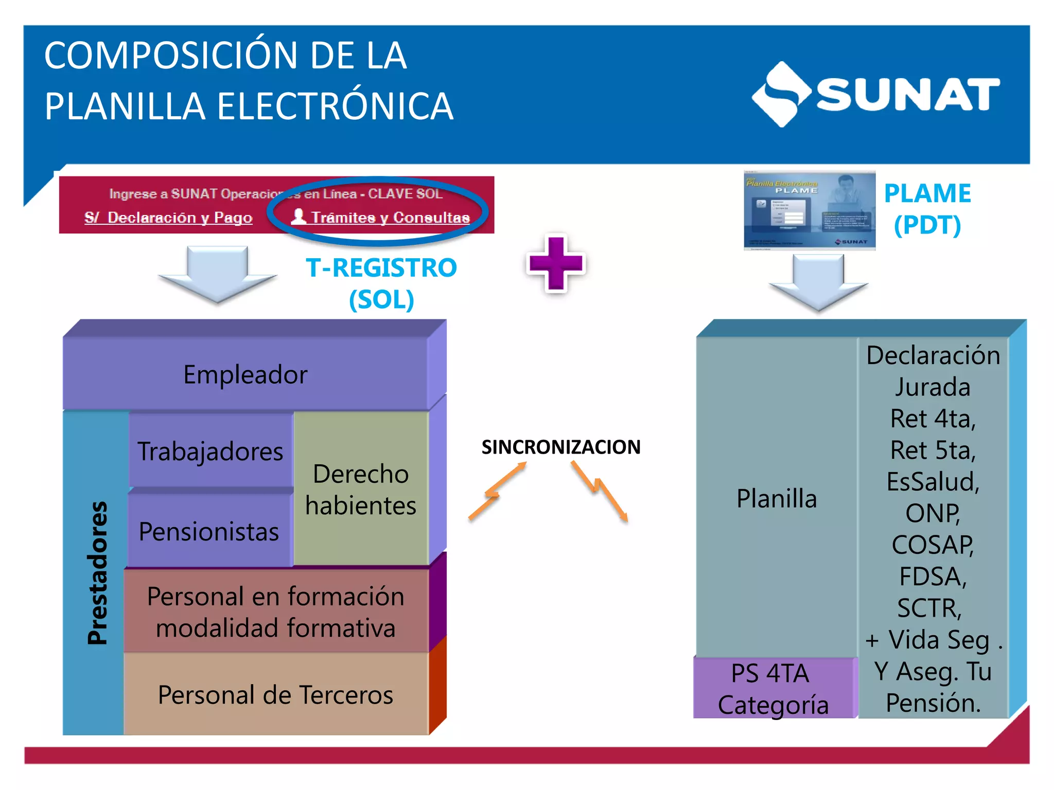 PLANILLA ELECTRÓNICA: T-REGISTRO Y PLAME | PDF