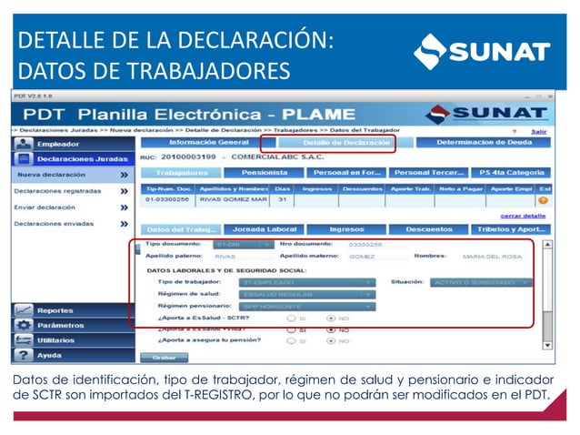 PLANILLA ELECTRÓNICA: T-REGISTRO Y PLAME | PDF