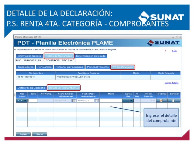 PLANILLA ELECTRÓNICA: T-REGISTRO Y PLAME | PDF