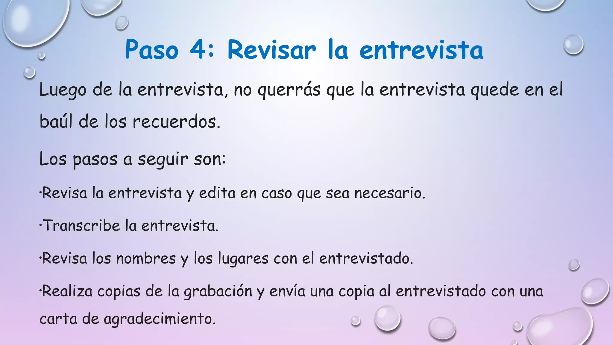 como realizar una entrevista oral | PPT