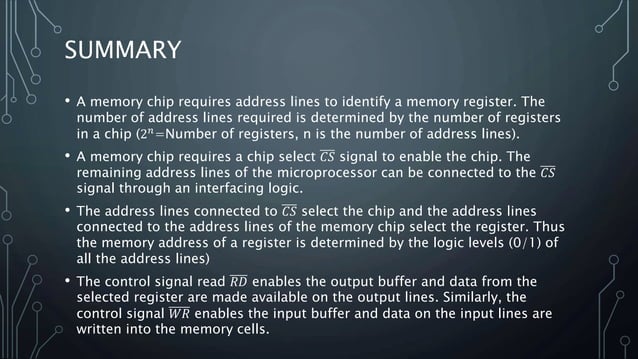 16. memory interfacing ii | PPT