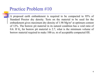 Geotechnical Engineering-I [Lec #16: Soil Compaction - Practice Problems] | PPSX