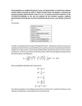 Fibonacci y el numero aureo en el prisma combinatorio | PDF