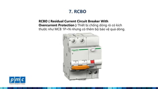 TÌM HIỂU TÊN GỌI ACB, VCB, MCB, RCCB, RCBO, ELCB, RCD | PPTX