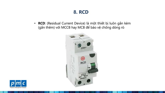 TÌM HIỂU TÊN GỌI ACB, VCB, MCB, RCCB, RCBO, ELCB, RCD | PPTX