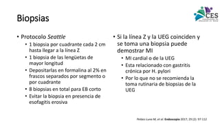 Esofago de barret. Papel de la endoscopia | PPTX