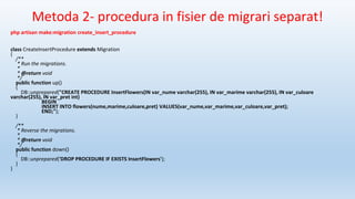 16.mysql stored procedures in laravel | PPT
