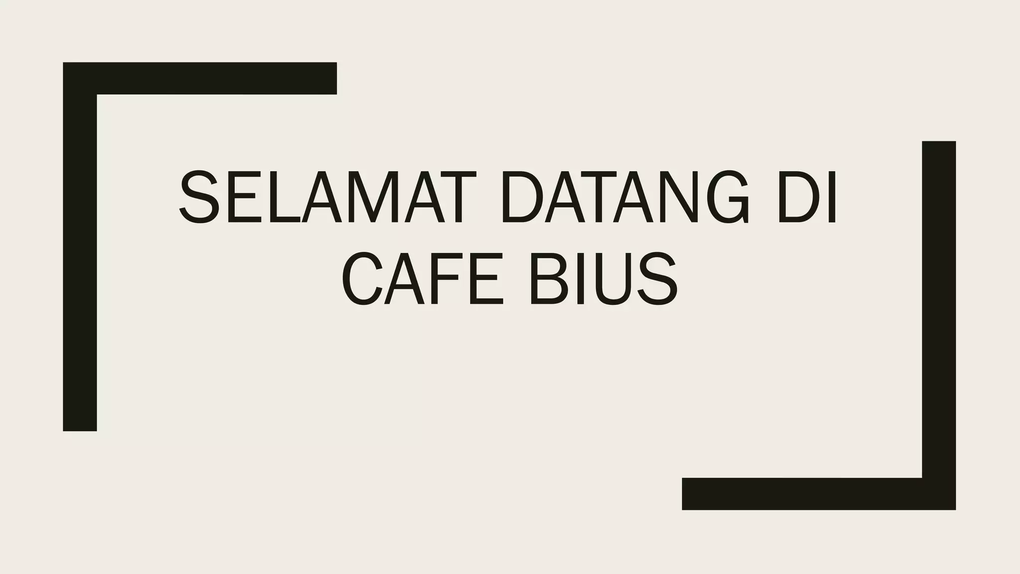 cafe apik cafe bius | PDF