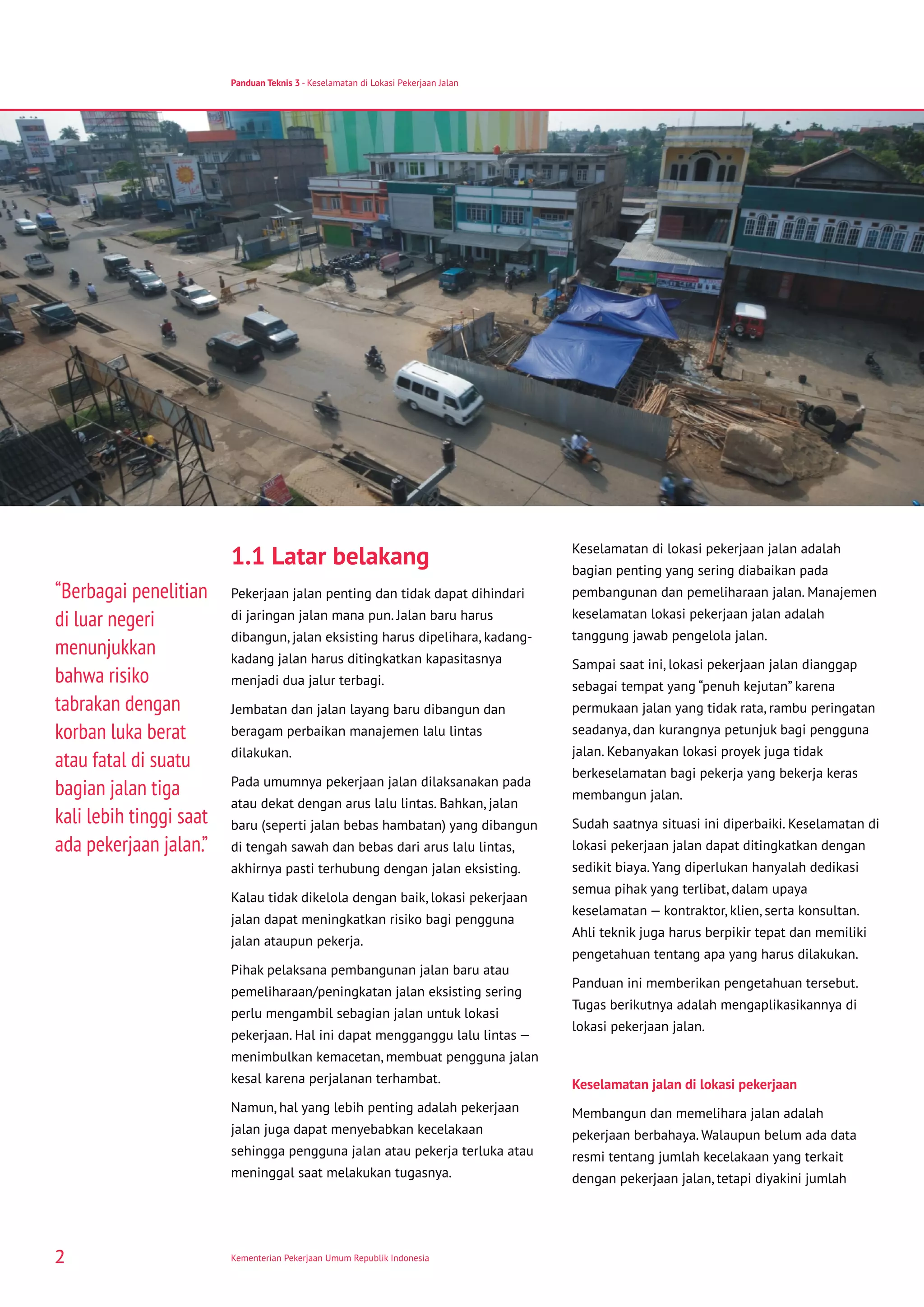 panduan teknis 3 keselamatan di lokasi pekerjaan jalan 3 | PDF