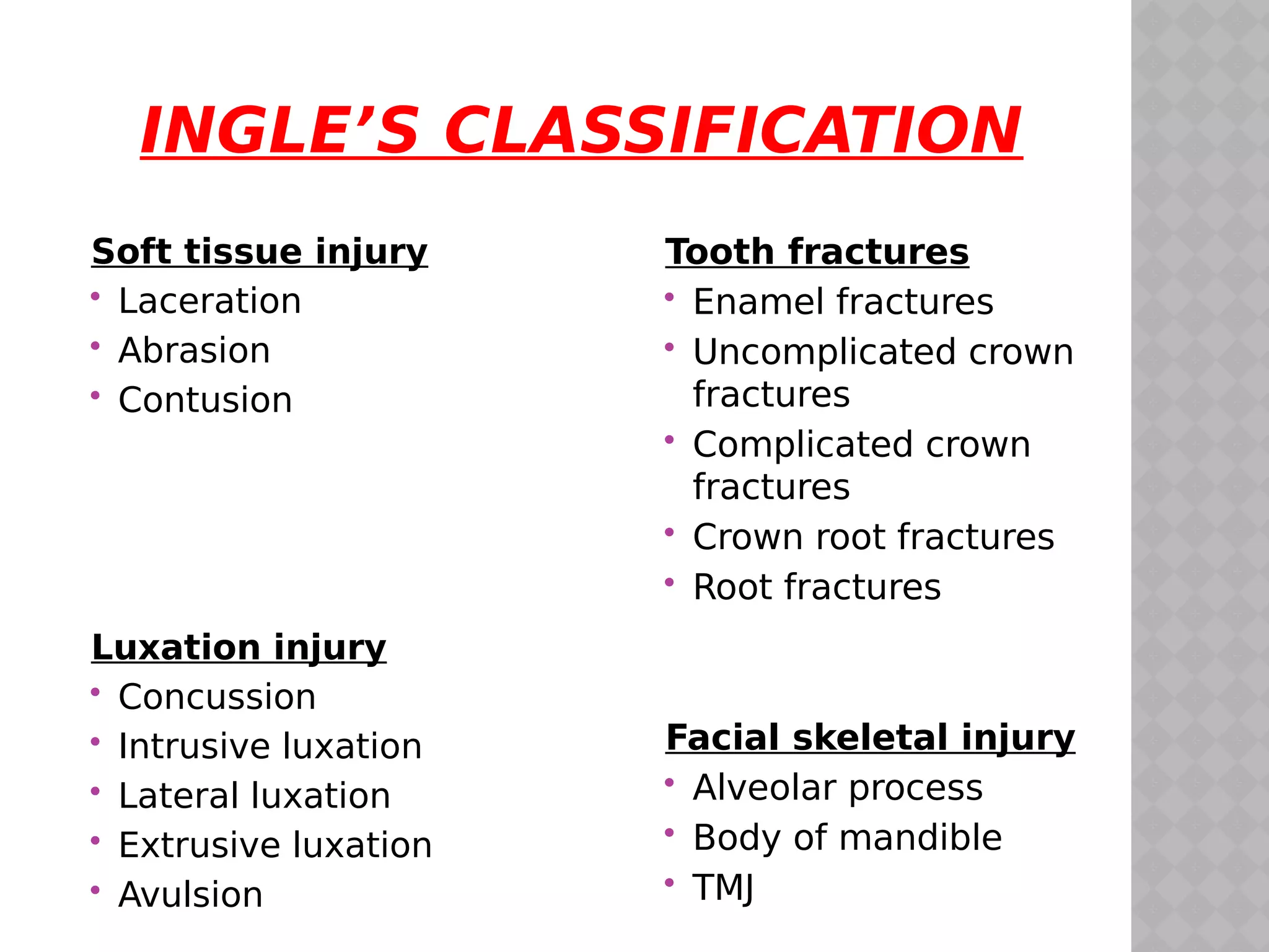 traumatic injuries to teeth | PDF