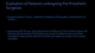 Pre-Prosthetic Surgeries | PPTX