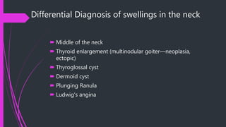 Diseases of the Lips, Swellings of the Face and Neck | PPTX