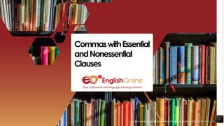 commas with essential and nonessential clauses | PPT