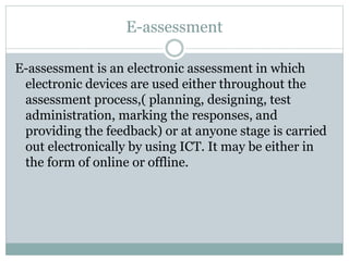 e-assessment | PPT