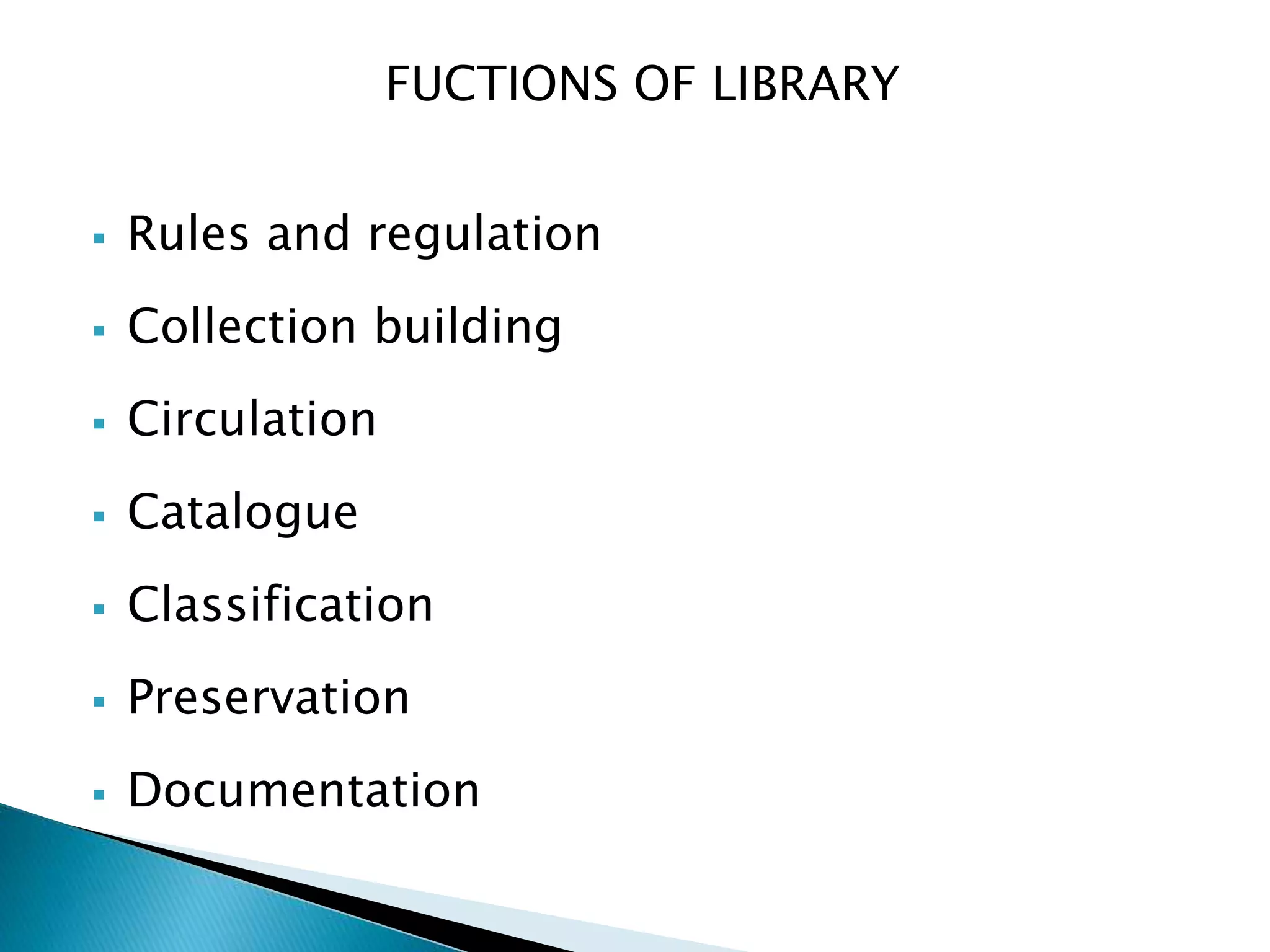 INTRODUCTION OF LIBRARY | PPTX