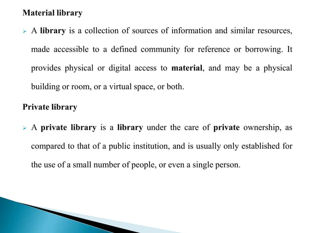 INTRODUCTION OF LIBRARY | PPTX
